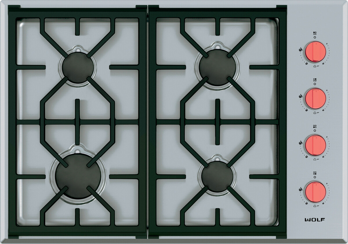 Wolf gas cooktops | Stylish cooking with maximum control